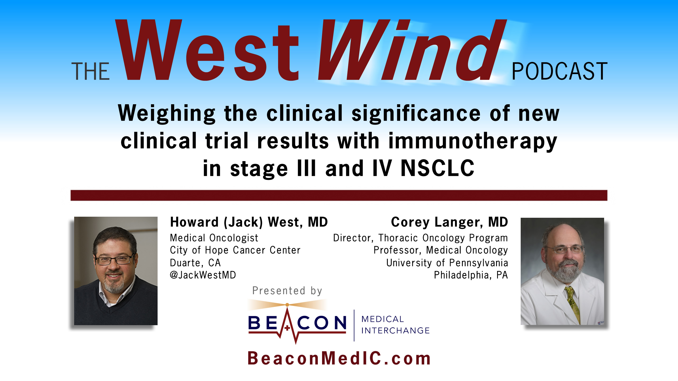 Clinical significance of trial results with IT in adv. stage NSCLC ...